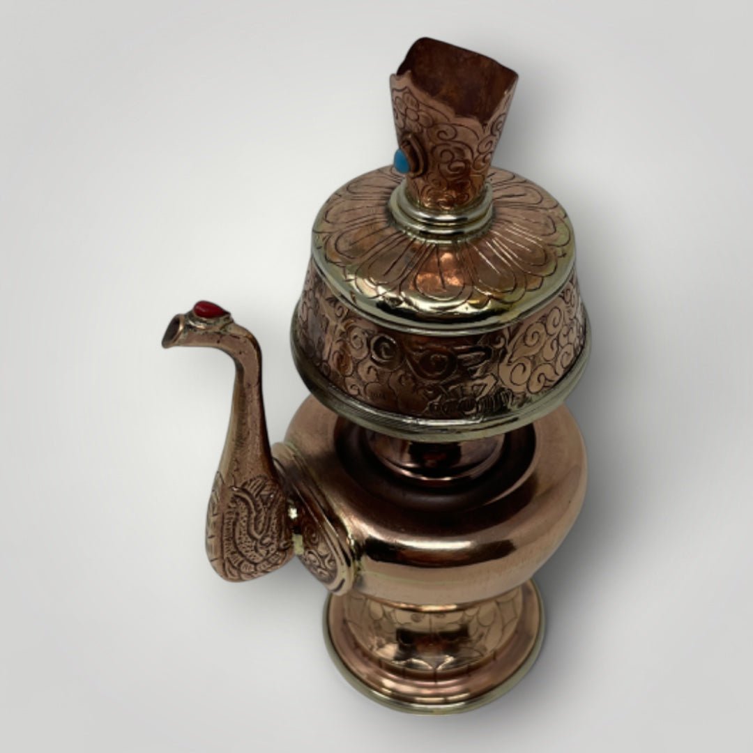 Bhumpa (Hand-Hammered Engraved Copper, 8") – Tibetan Spirit