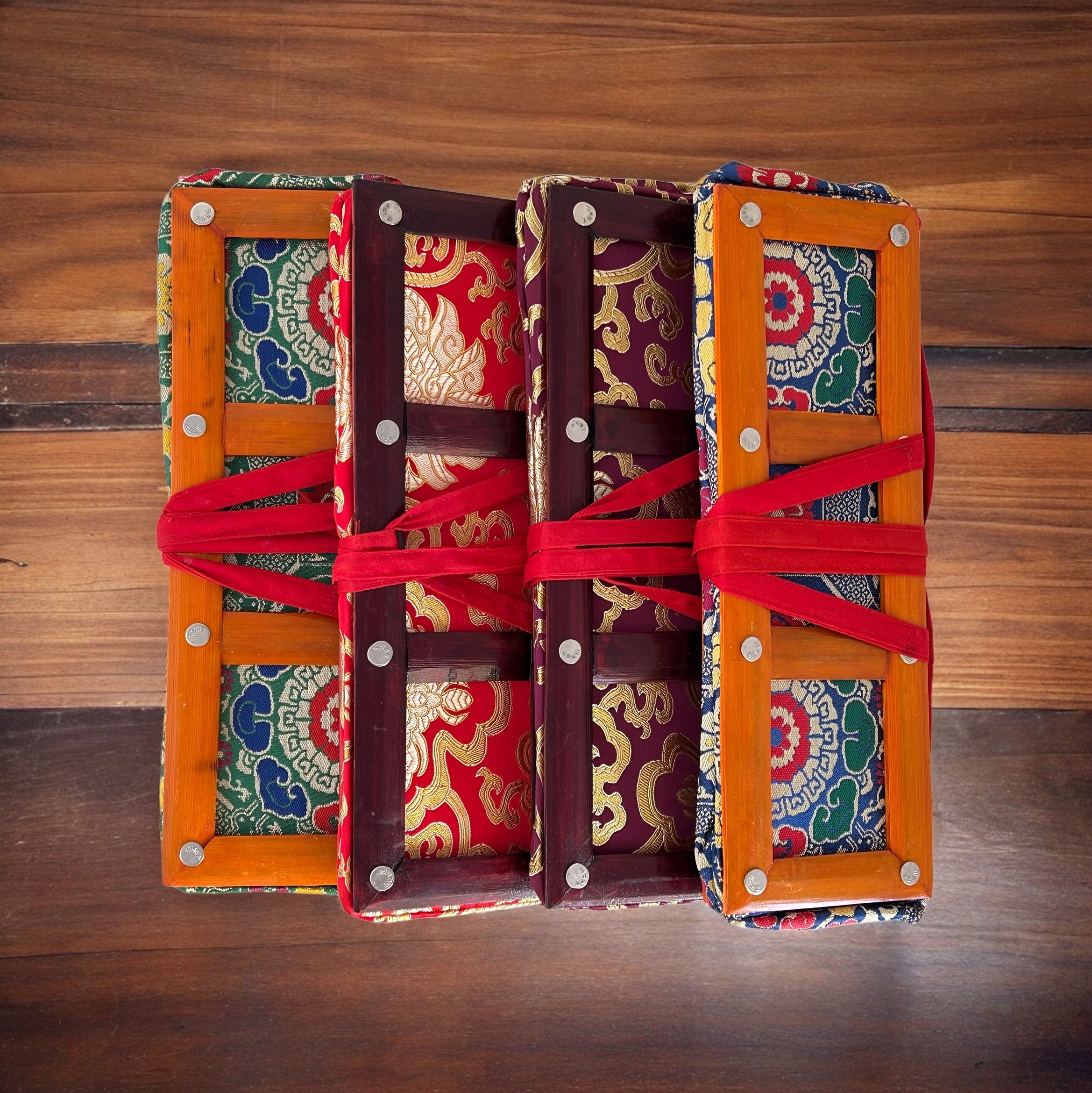 Pecha Text Holder (Bamboo Frame w/brocade - 13" X 4") – Tibetan Spirit