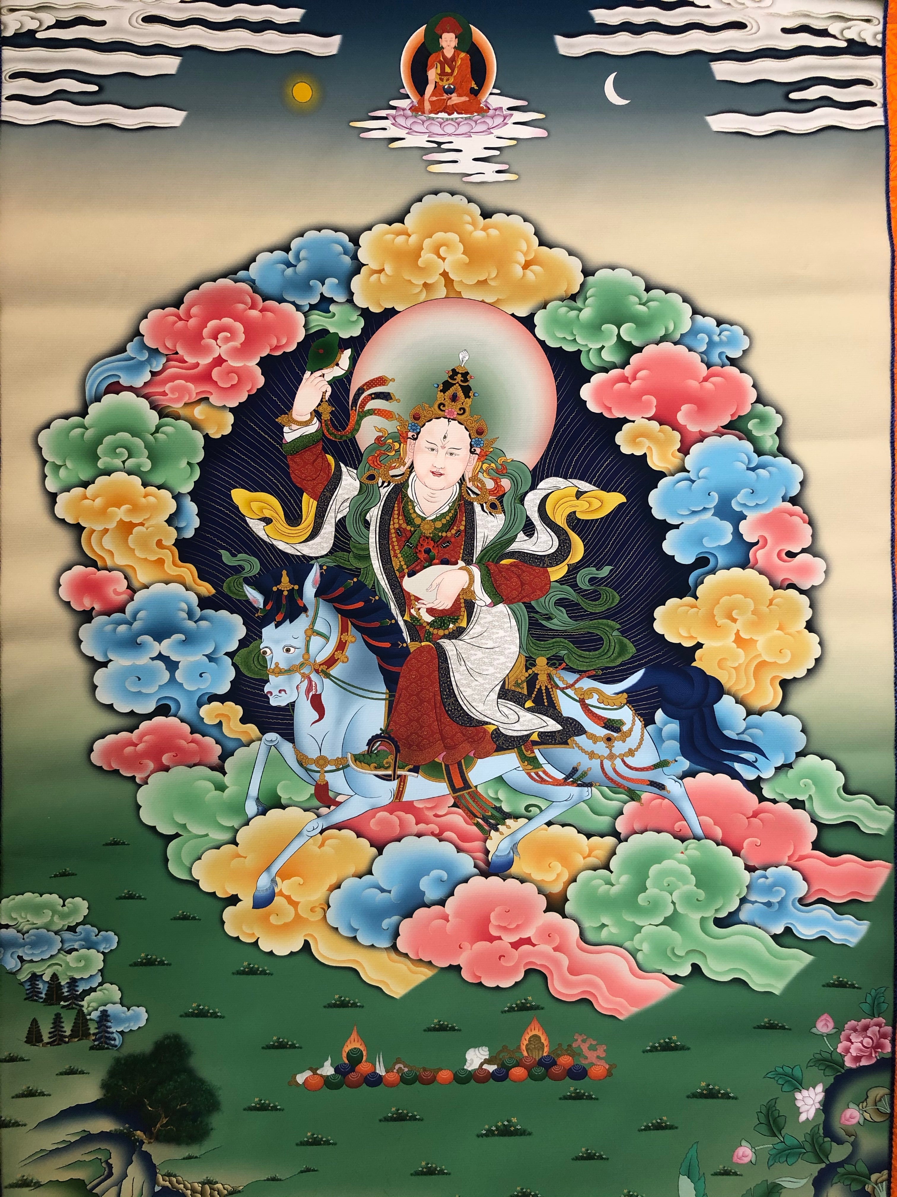 Achi Chokyi Drolma Thangka (High Quality Print, 17"x25") – Tibetan Spirit