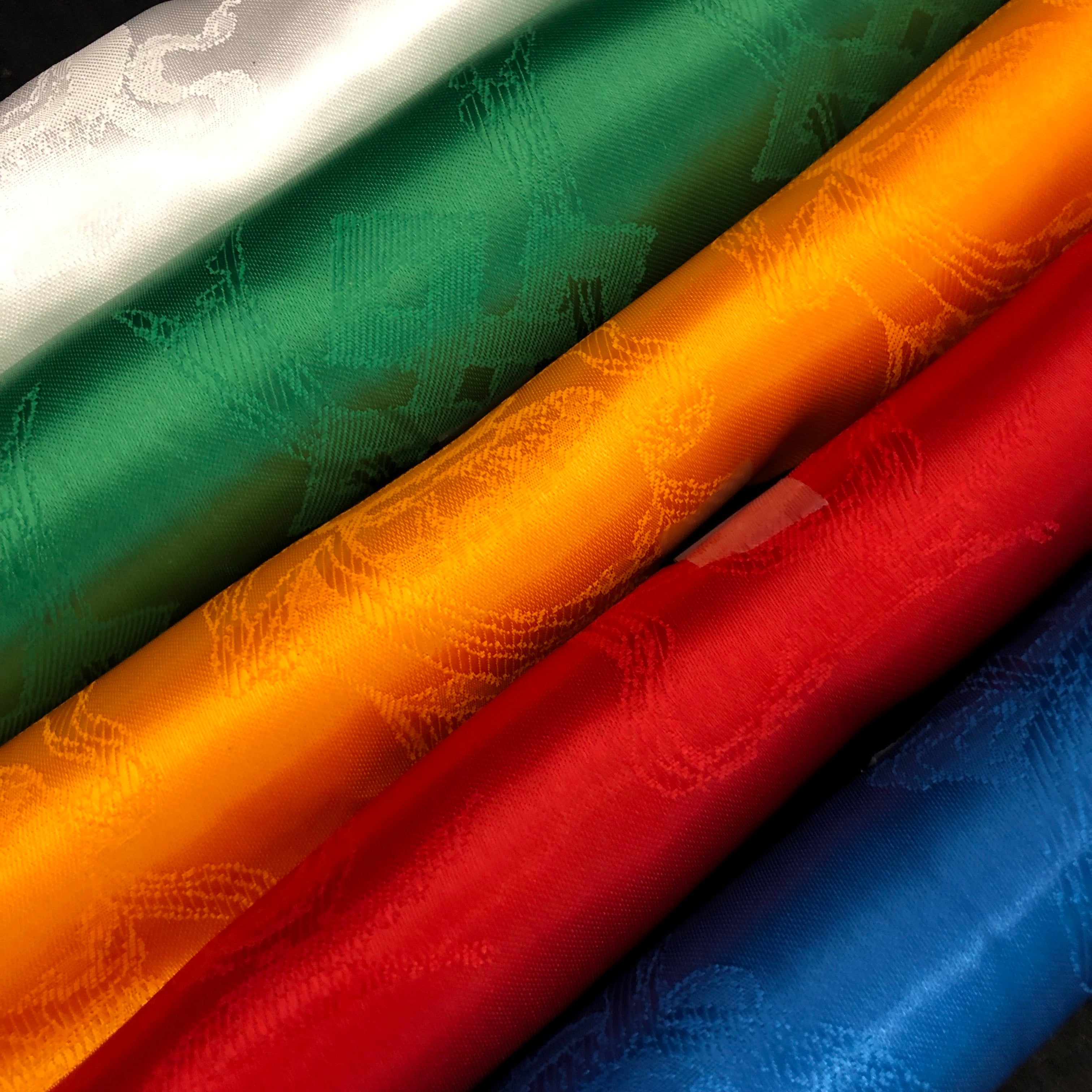 Five Buddha Families Silky Katag / Khata Set - 8 Auspicious Symbols ...